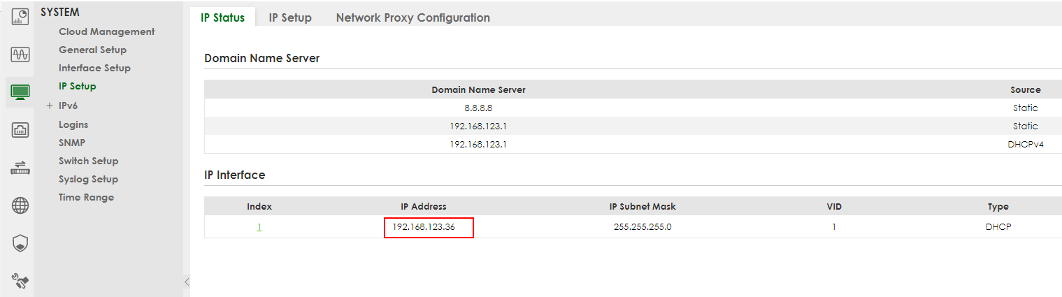 Network Switch - Change the switch management IP address [First Login ...