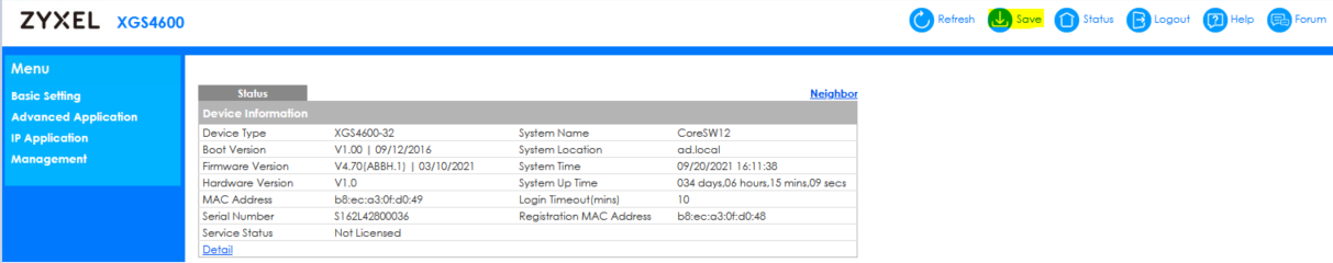 Network Switch - Change the switch management IP address [First Login ...