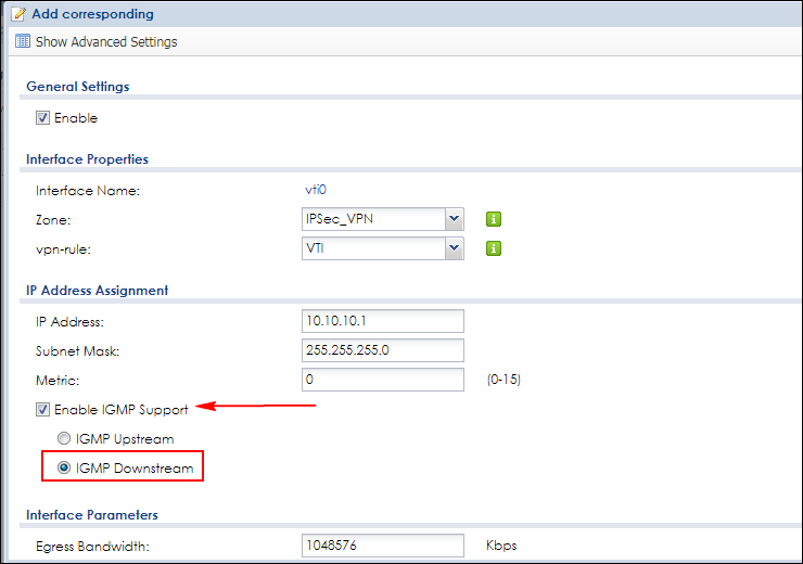 VPN - Configure IPSec to Route IGMP/Multicast Traffic over VPN Tunnel ...