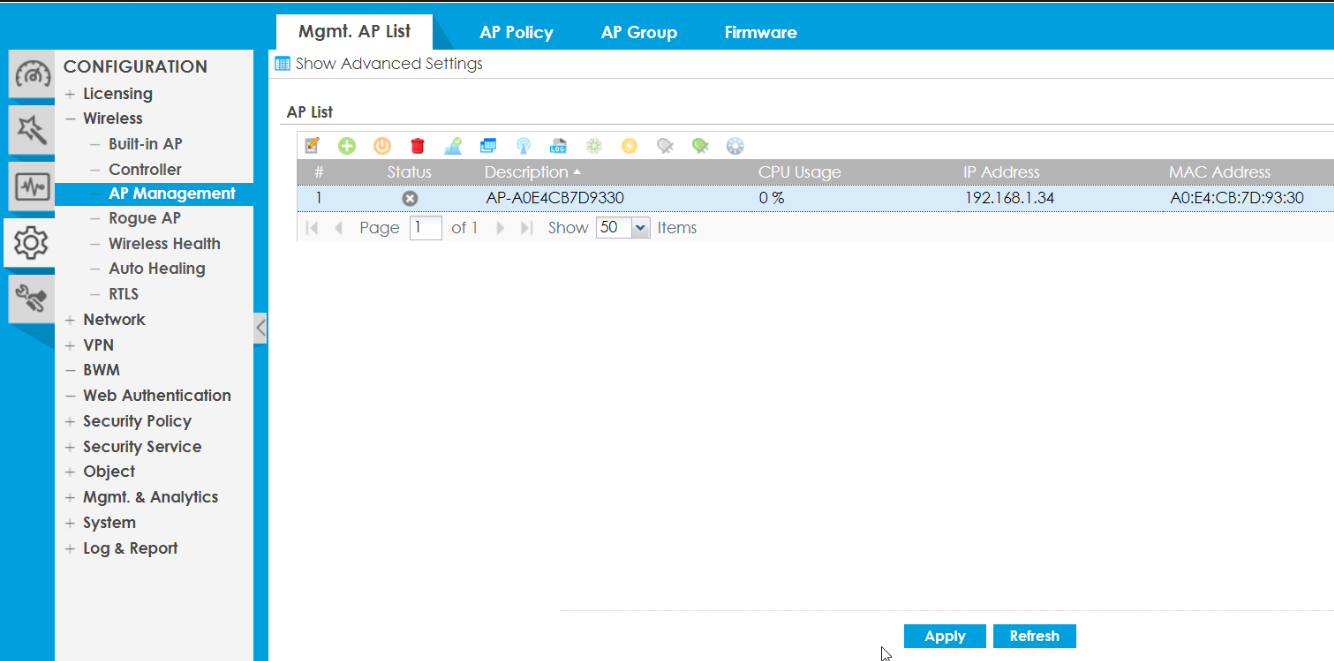 AP Controller - Change Access Points managed by an NXC-controller to your Firewall – Zyxel ...