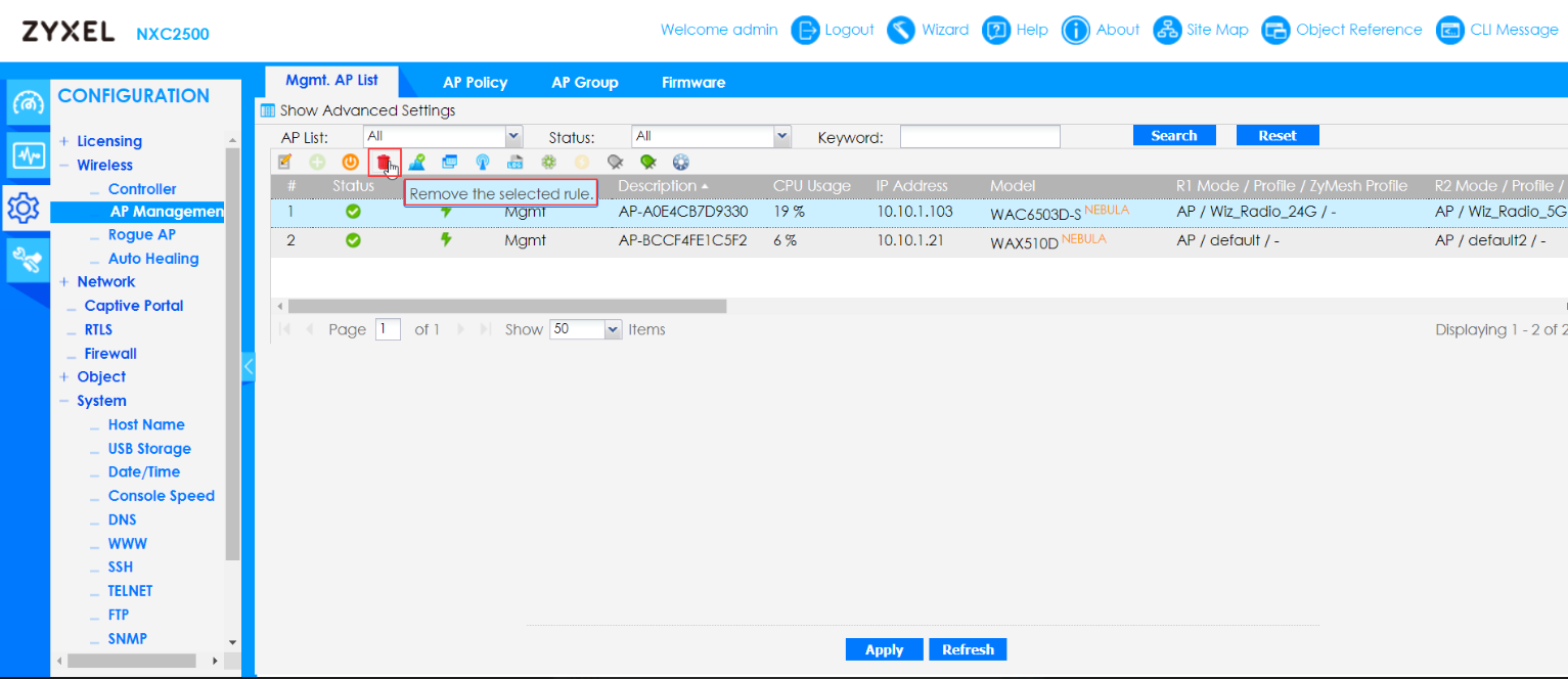 AP Controller - Change Access Points managed by an NXC-controller to your Firewall – Zyxel ...