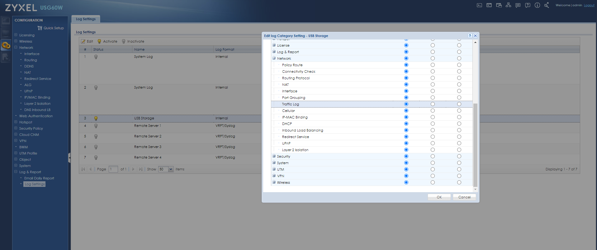 Logging Traffic on a Firewall devices (USG/VPN/ATP Traffic-Log) – Zyxel ...