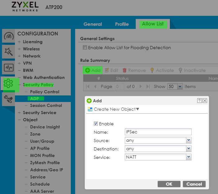 ADP - Flooding UDP on Port 4500 – Zyxel Support Campus EMEA