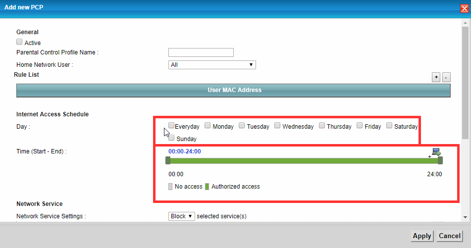 Zyxel AMG / VMG [Wireless Router] - Parental Control and USB File ...
