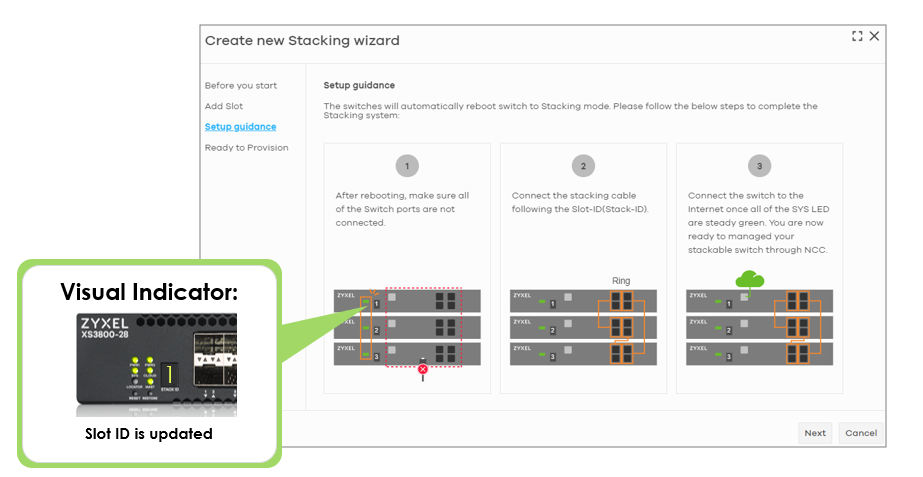 Nebula CC - Configure Switch Stacking – Zyxel Support Campus EMEA