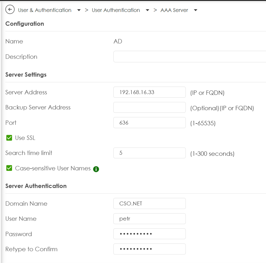 Zyxel Firewall - Windows Server 2025 Active Directory et Zyxel Firewall ...
