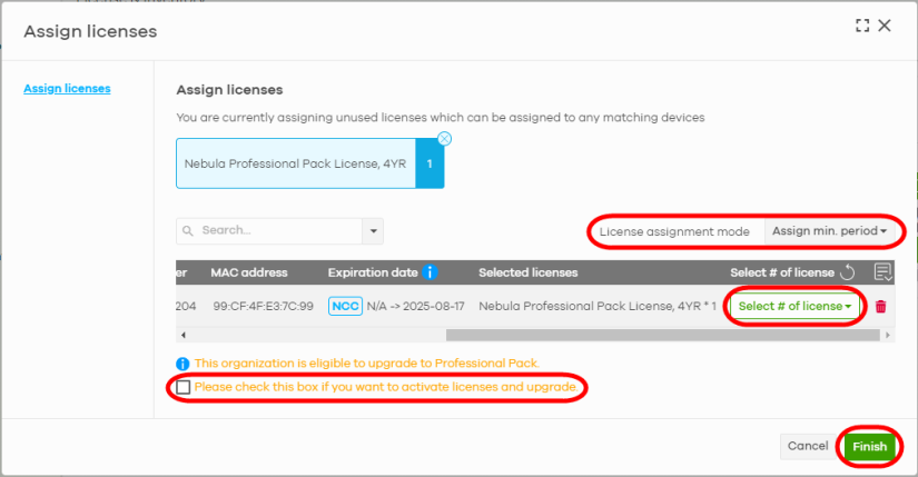 How to Add, Assign and Transfer Nebula Plus/Pro Pack Licenses – Zyxel ...