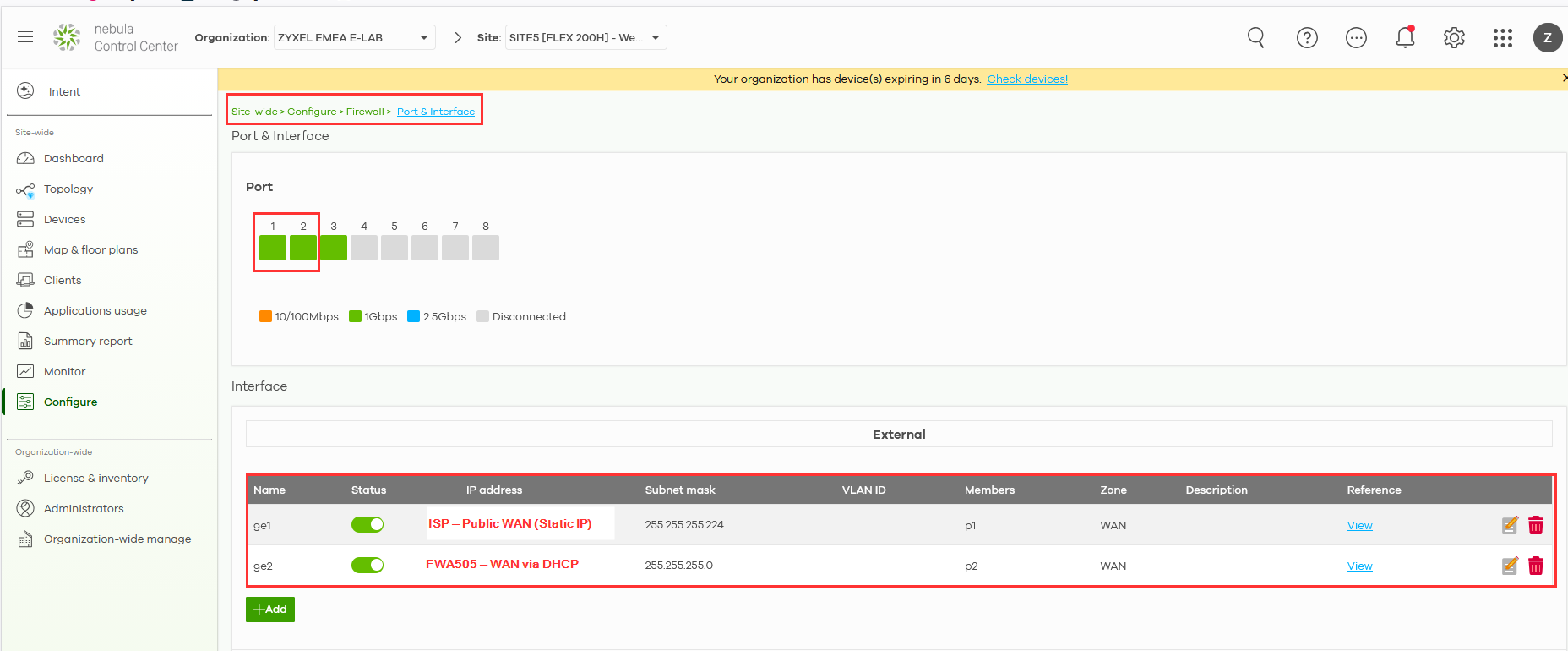Configuring Dual WAN Failover & Load Balancing on USG FLEX H with ...