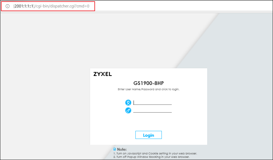 Network Switch Configure Ipv6 Management Vlan [gs1900 Series] Zyxel Support Campus Emea