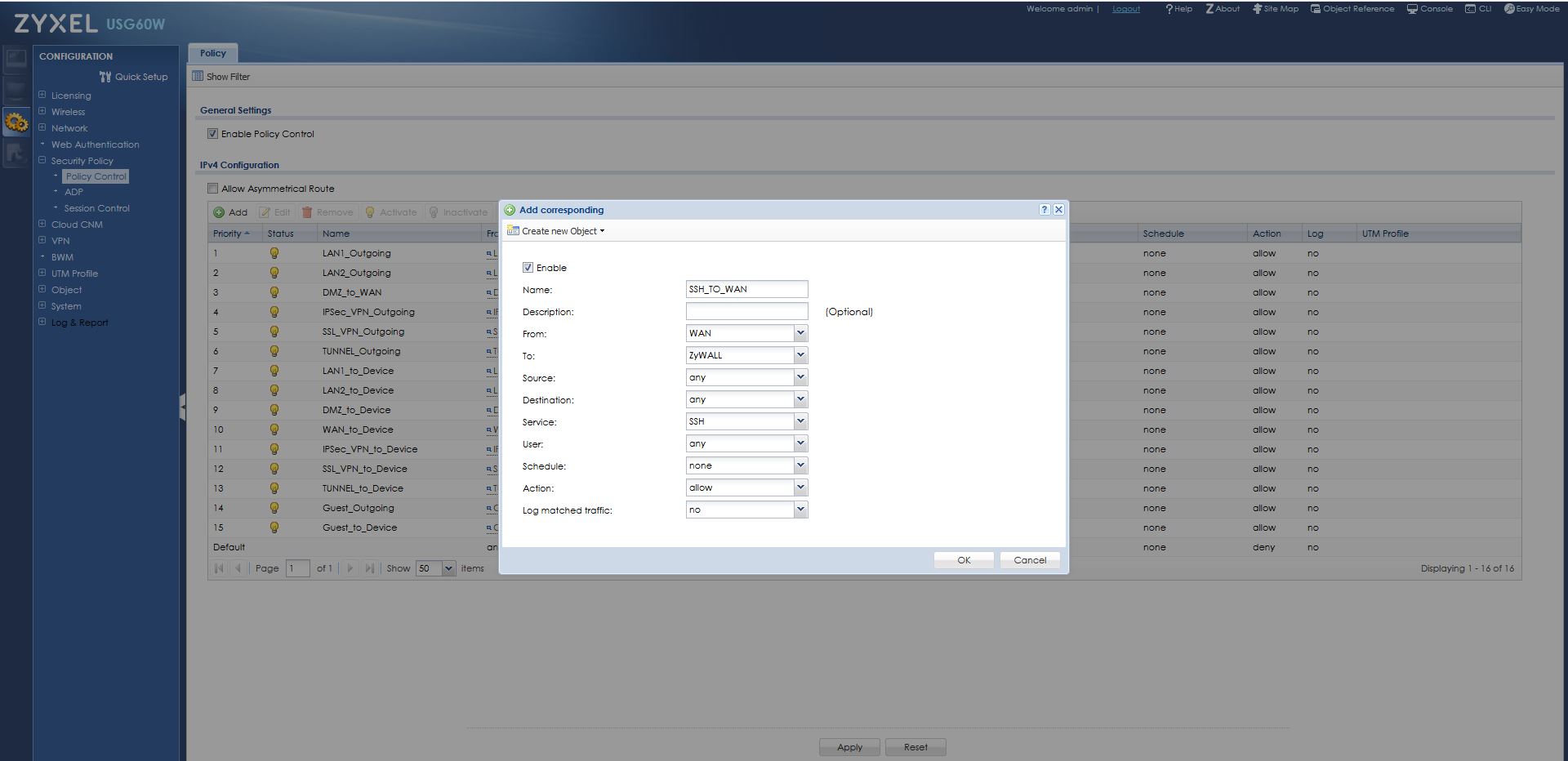 Firewall - SSH access from the internet (WAN) - what to look after? – Zyxel Support Campus EMEA