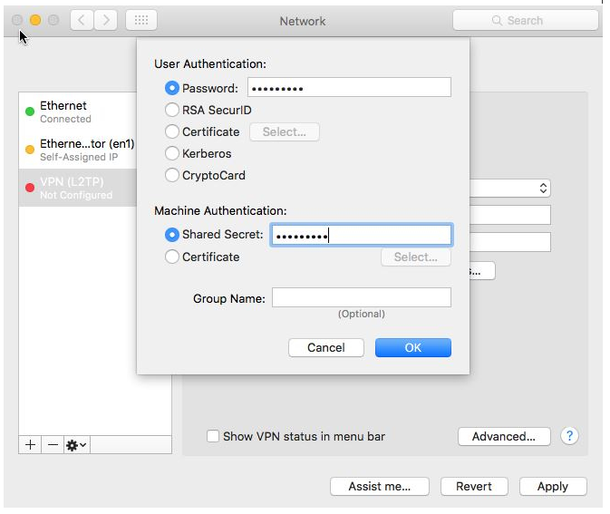VPN - Configure L2TP Client Configuration using Android, iOS, Windows ...
