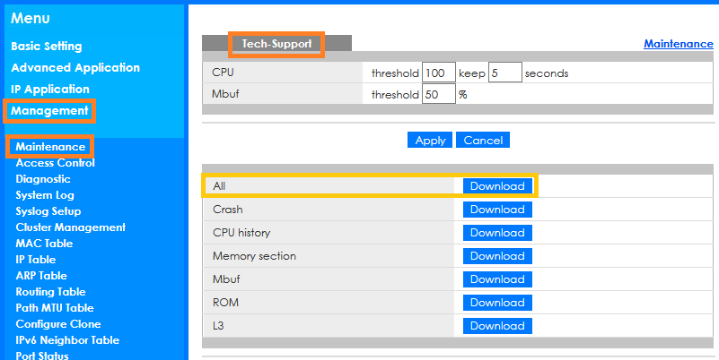 Network Switch - Creating a "Tech-Support" file – Zyxel Support Campus EMEA