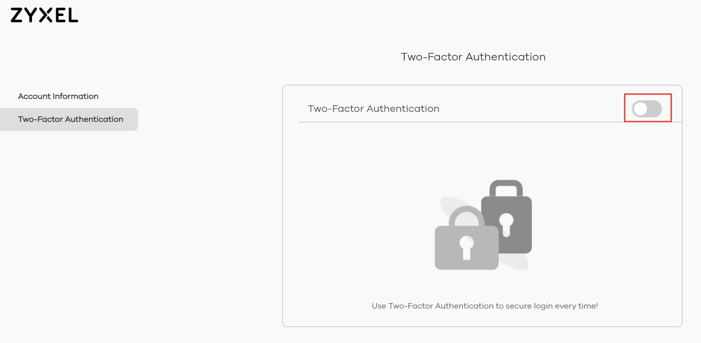 Nebula [MyZyxel/Nebula] - How to Activate Two-Factor Authentication for Nebula/MyZyxel portal ...