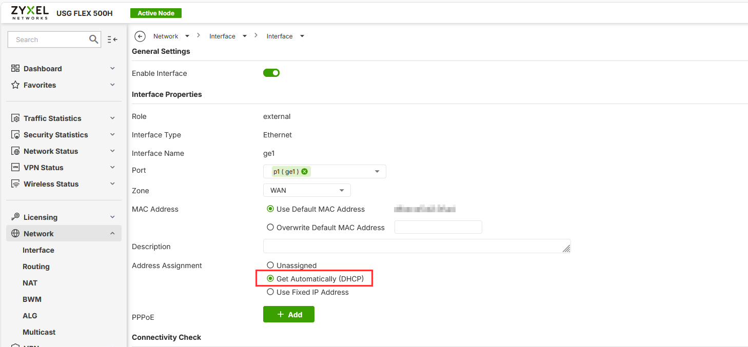 Zyxel USG FLEX H-Serie Firewall – So konfigurieren Sie die DHCP-Option ...