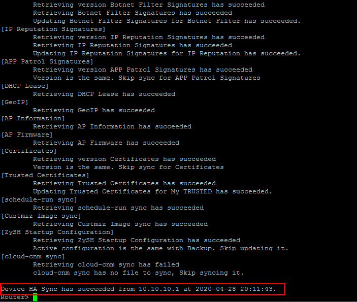 Firewall High Availability [HA Pro] - Device HA Pro redeploy – Zyxel Support Campus EMEA