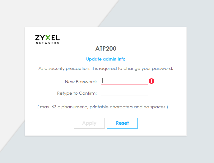 Secure your Admin Account for USG FLEX / ATP / VPN Series – Zyxel ...
