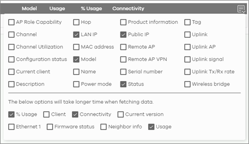 Nebula [GUI] - Device List is Slow Loading – Zyxel Support Campus EMEA
