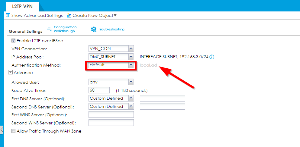 VPN - Configure an Active Directory [AD] Server through a VPN tunnel ...